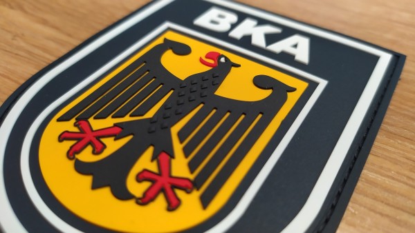 Rubber Patch, gummiertes Abzeichen mit Klett BKA (Bundeskriminalamt ...