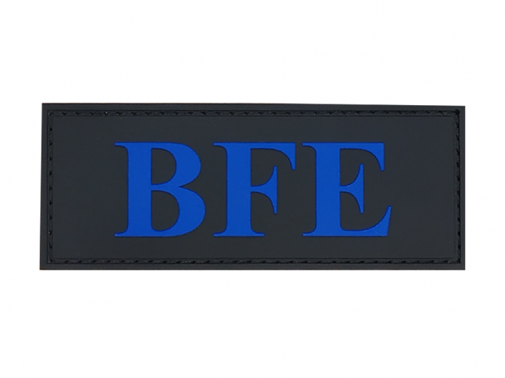 Rubber Patch, gummiertes Abzeichen mit Klett BFE blau ...