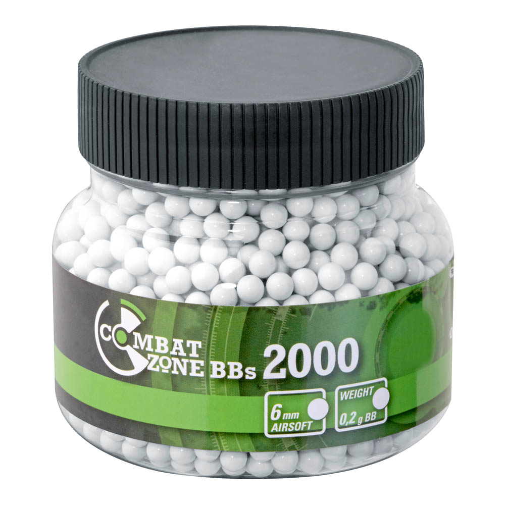 Airsoft Munition Combat Zone Basic BBs Kaliber 6 mm BB, 0,20 g. - 2000 ...
