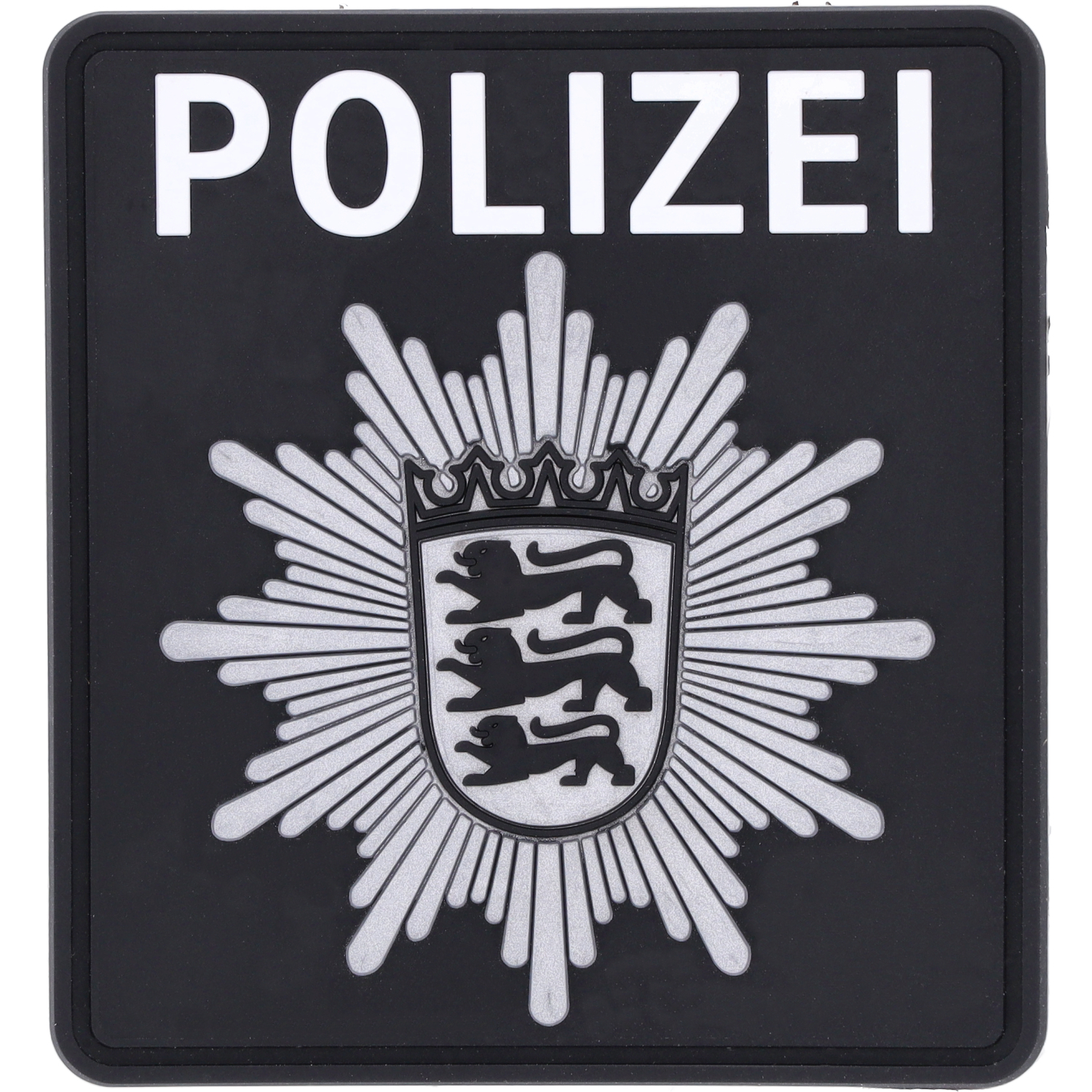 Polizeistern Baden-Württemberg Rubber Patch, mit Klett | Rubber Patches ...