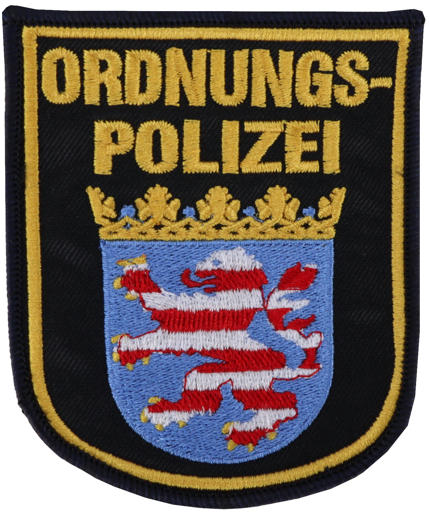 Gesticktes Abzeichen mit Klett 671 Ordnungspolizei - Hessen | Gestickte ...