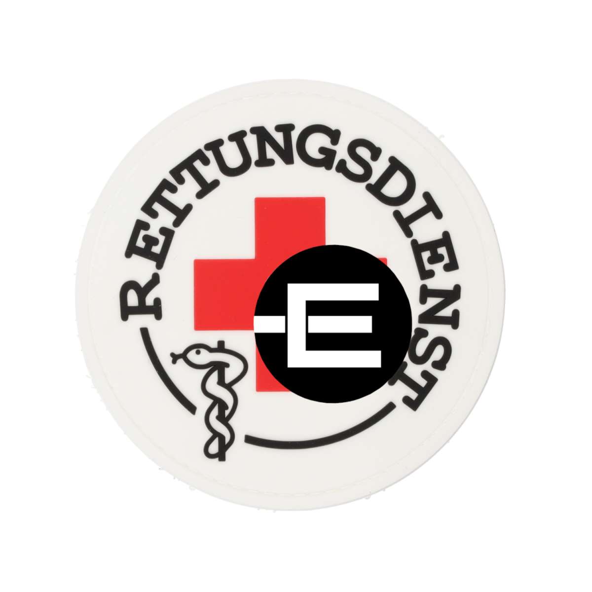 Rubber Patch, gummiertes Abzeichen mit Klett DRK Rettungsdienst ...